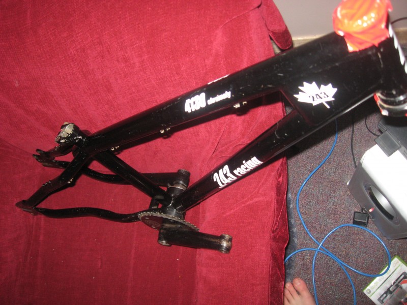 2004 .243 Racing frame + Perv BMX cranks For Sale