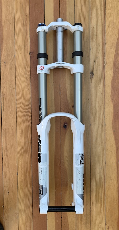 $old RockShox BoXXer Team Sno White dual crown (1089) For Sale