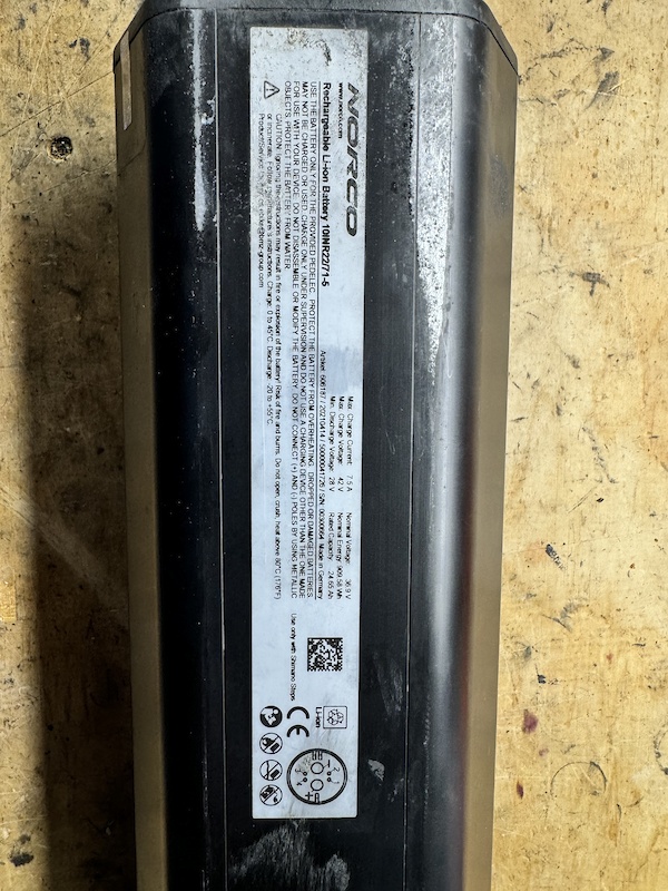 2022 900wh Norco VLT Battery For Sale