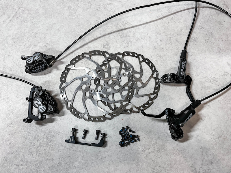 2020 Shimano Zee 203/180mm brake kit *POWER *4 PISTON For Sale