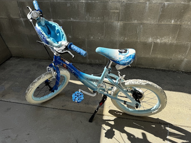 2018 Huffy 16" Disney Frozen Elsa Girls Bike, Deep Blue For Sale