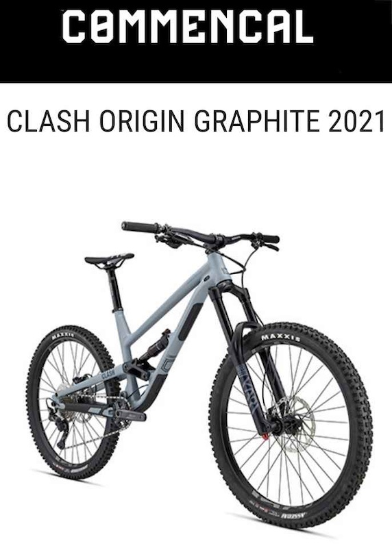 2021 Commencal Clash Origin Graphite XL For Sale
