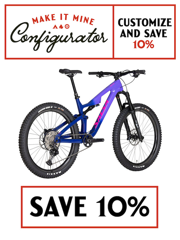 2024 Salsa Rustler C XT, Purple Fade: SM (10% OFF w/MIM) For Sale