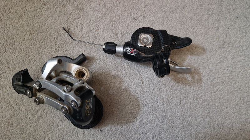 Sram X-O Carbon derailleur and shifter 9sp For Sale