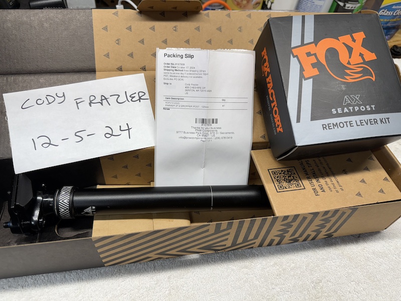 2024 PNW Ranier 27.2 Dropper/ Fox AXS Remote For Sale