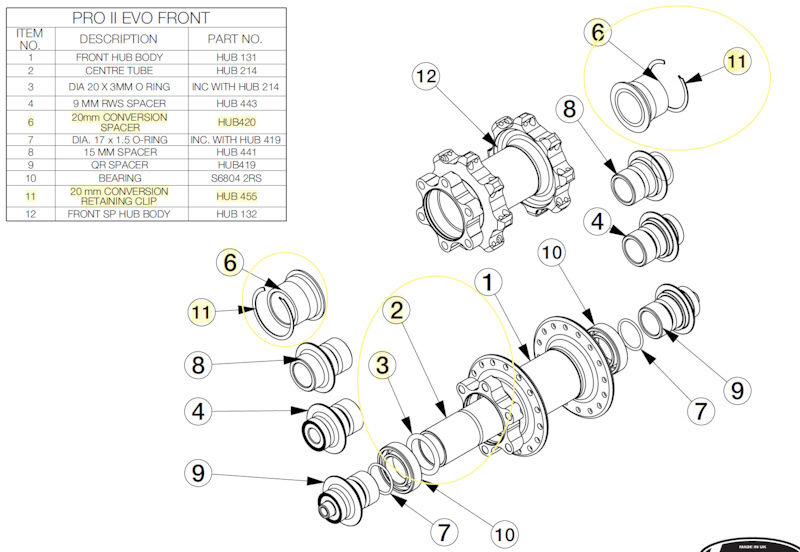 2015 Hope Pro II Evo Spare Parts For Sale