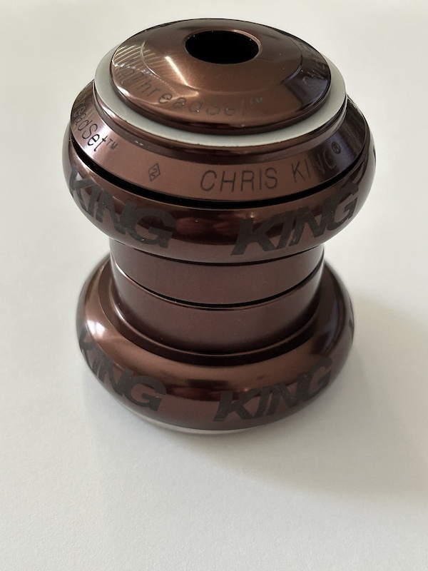 Chris King No Threadset 1 1/8 Inch Brown For Sale