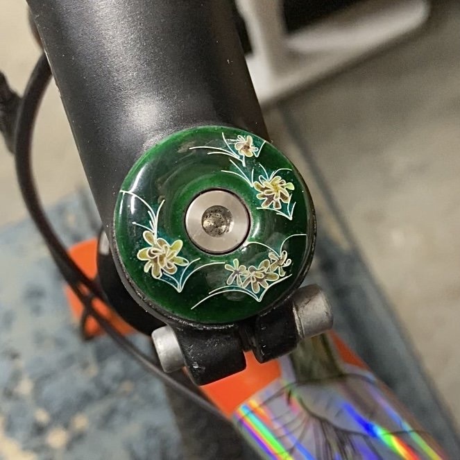32mm (1 1/8") Enameled Solid Copper Headset Cap For Sale