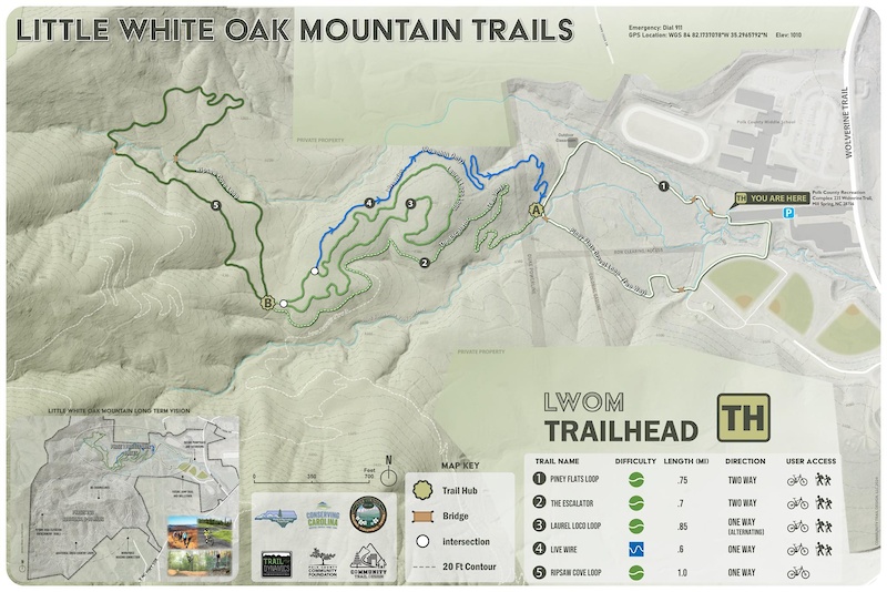 Little White Oak Mountain Biking Trails | Trailforks