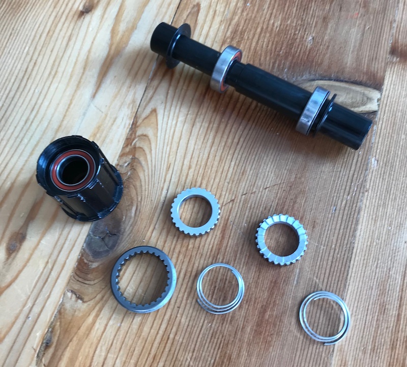 DT Swiss 18T star ratchet kit and freehub For Sale