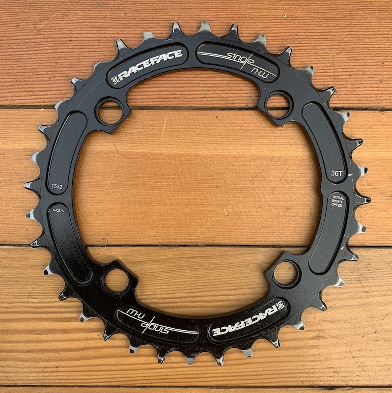 Raceface Single NW 36T 4bolt black chainring (1226) For Sale