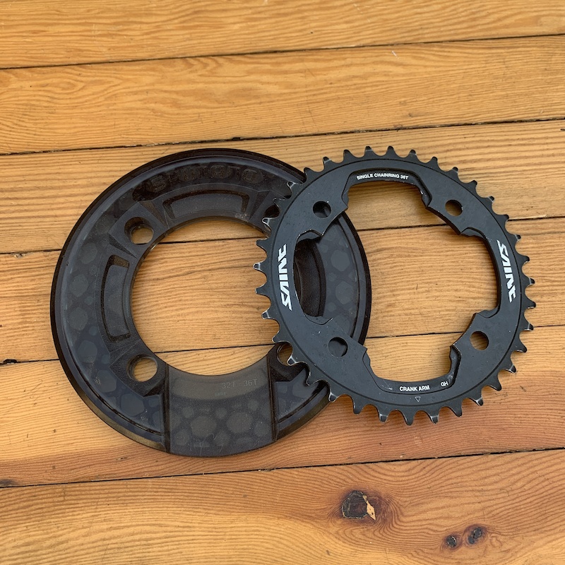 Shimano Saint SM-CR81 36T ring & bash guard (1304) For Sale