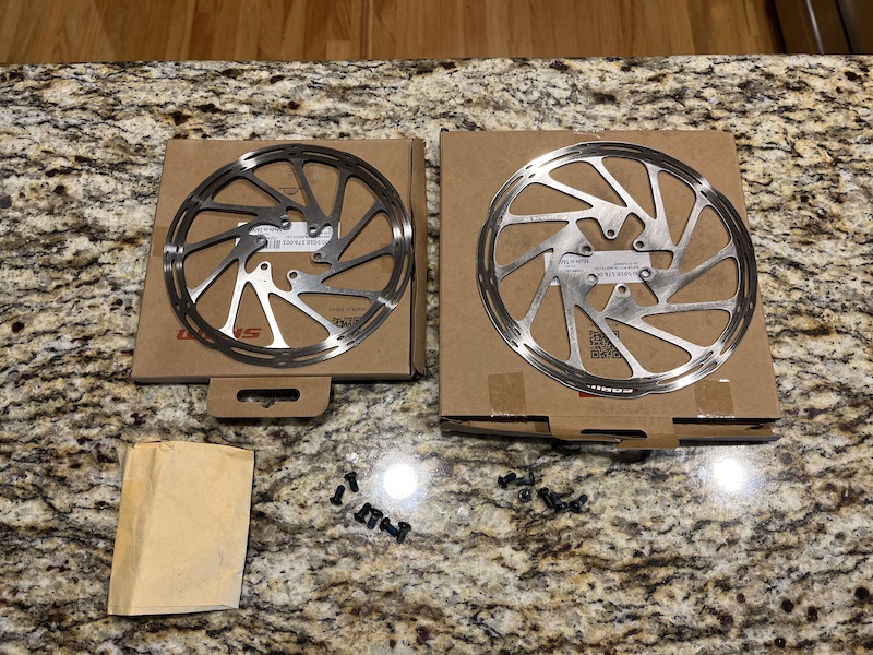 2023 SRAM Centerline Rotors 200/180mm 6-bolt 90%+ life For Sale