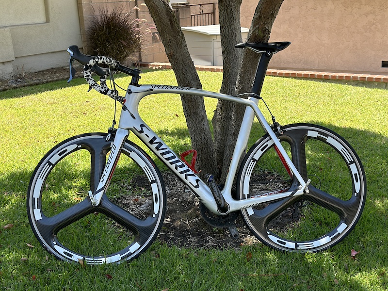 2012 Specialized S-Works Venge Road Bike -58cm- Silver For Sale