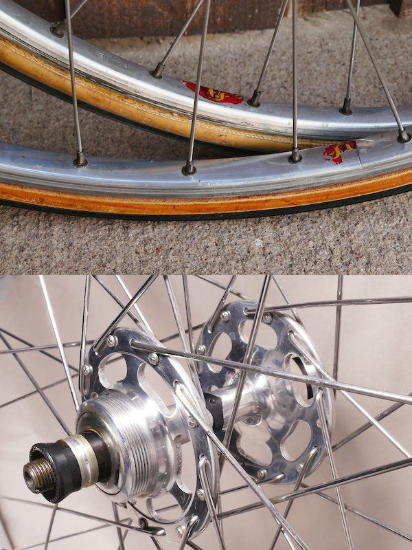 Campagnolo High Flange Hubs Fiamme Red Label Rims For Sale