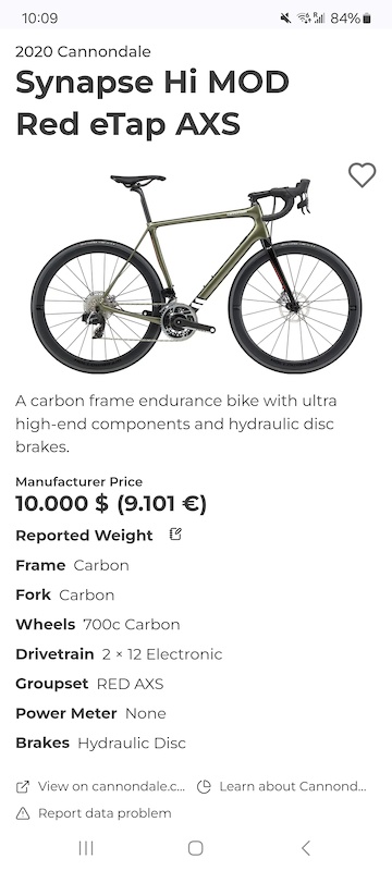 2020 Synapse Red eTap Hi MOD AXS For Sale