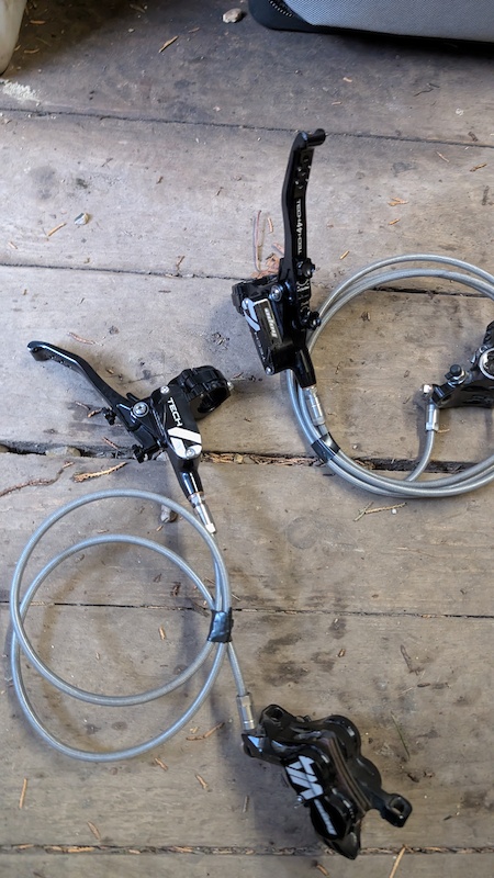 2024 Hope Tech4/v4 brakes with braided lines, custom plugs For Sale