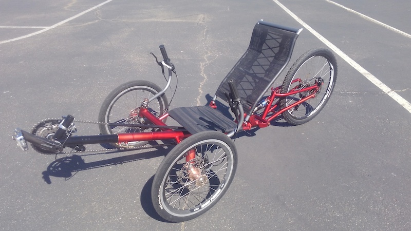 Recumbent trike, with rear suspension For Sale
