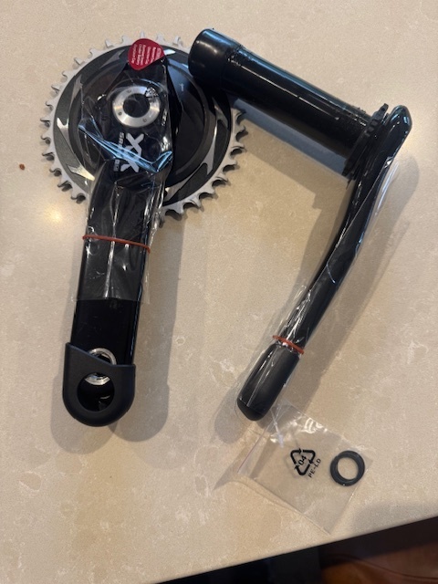 2025 Sram XX SL Eagle T-Type AXS power meter crankset 165mm For Sale