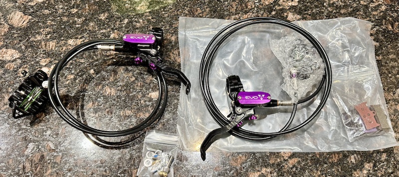 2025 Hope Tech 4 EVO GR4 Brakeset, Purple For Sale