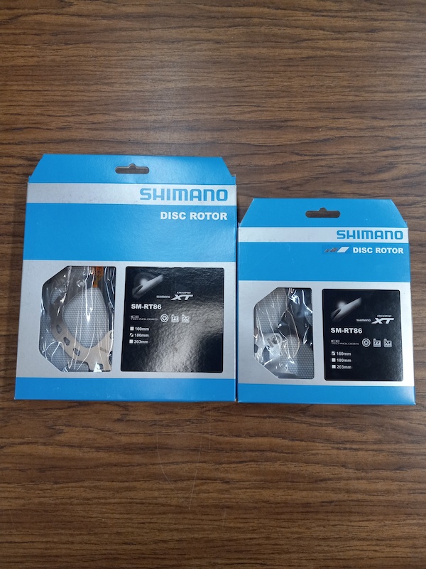 Shimano RT86 Rotors - 180 and 160 For Sale