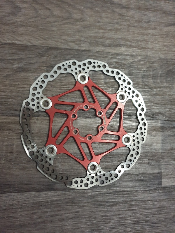 Hope floating disc brake rotor 183mm red For Sale