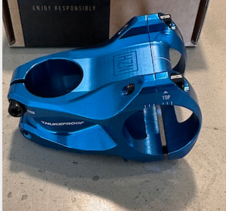 2025 2023 Nukeproof Horizon stem 50mm x 35mm Blue For Sale
