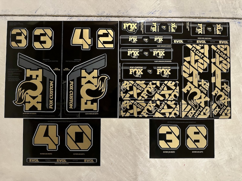 2025 Fox Fork replacement decals For Sale
