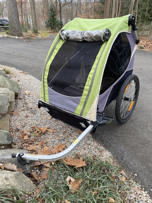 Burley D'Lite Double Bike trailer / jogging stroller For Sale