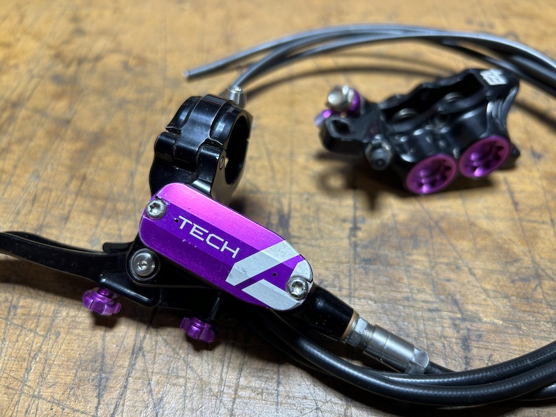 2024 Hope Tech 4 Levers with E4 Calipers - Purple For Sale