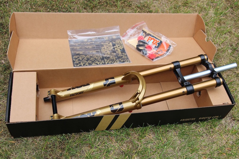 2025 NEW - FOX 40 Factory Fork, 50th Anniv, LTD Podium Gold For Sale
