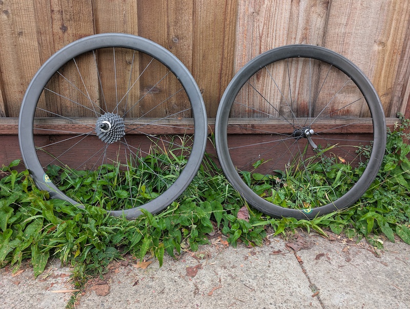 2012 Rare Edge/ENVE Carbon Wheels - Alchemy Hubs - 1390g For Sale