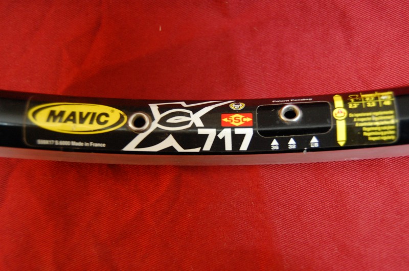 mavic 717 rim-never used 32hole rim or disc For Sale