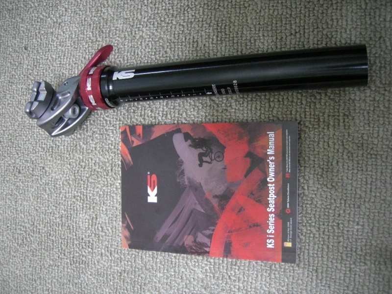 Kind Shock KS i900 Adjustable Seatpost - 30.9mm x 400mm - 12 For Sale