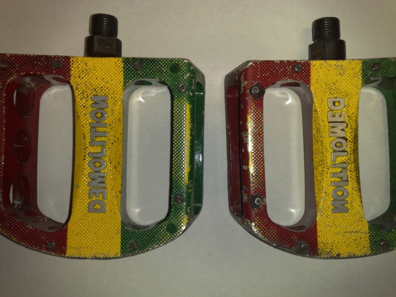 RARE Demolition Rasta pedals (inc P&P) For Sale