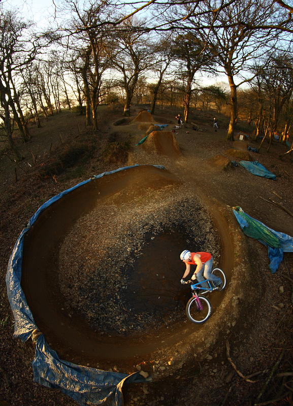 Rob at Moos Dirt Jumps in Swansea, Wales - photo by sam-davies - Pinkbike