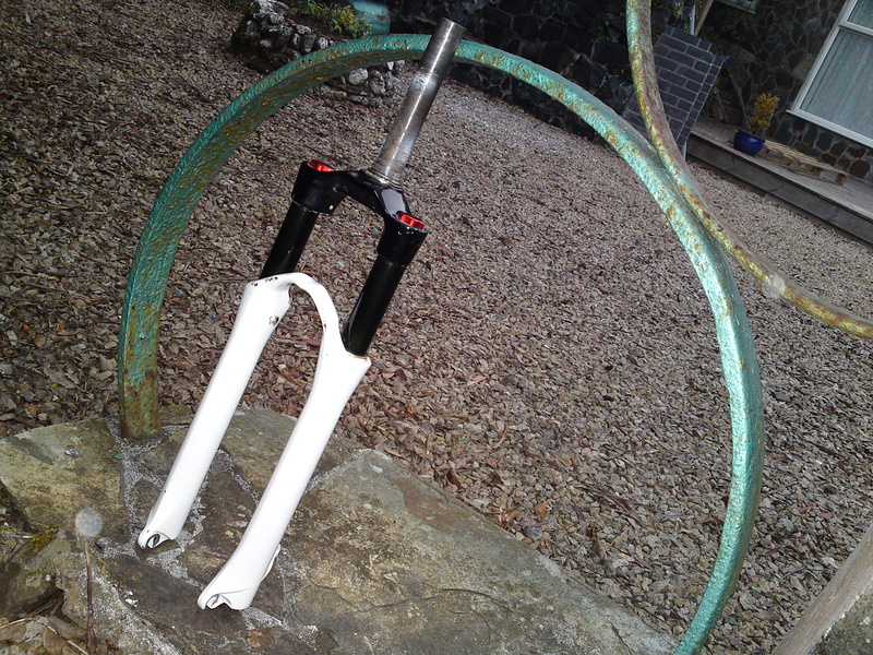 2007 Marzocchi DJ3 Dirt Jumper 3 Forks - White - For Sale