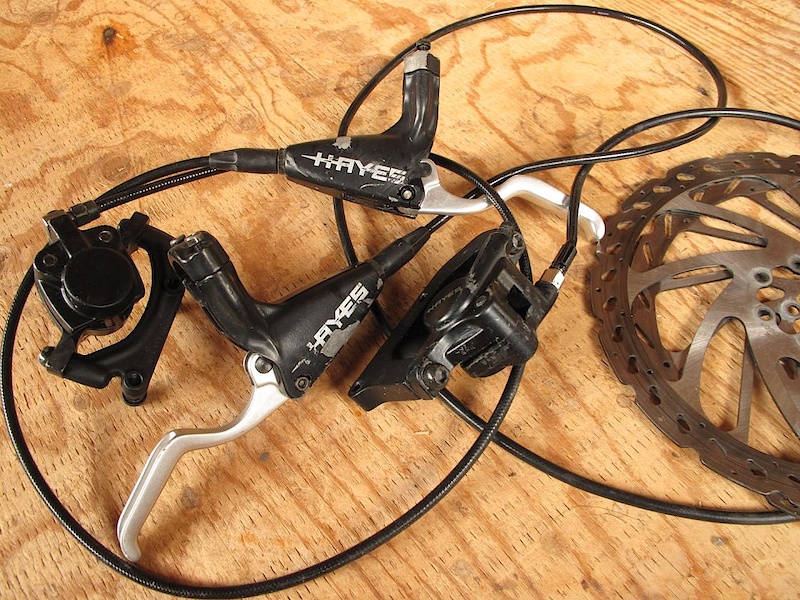 Hayes HFX Mag 8" brakeset front+rear For Sale