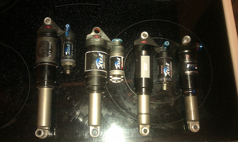 fox rear air shocks, various sizes For Sale
