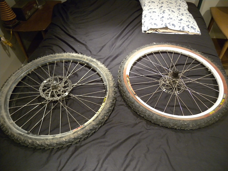 Shimano XT and sun rims wheel set For Sale