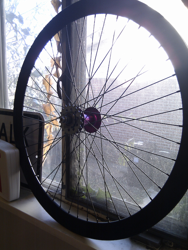 Velocity B43 48h Laced to Phil Wood High Flange Single Sided For Sale