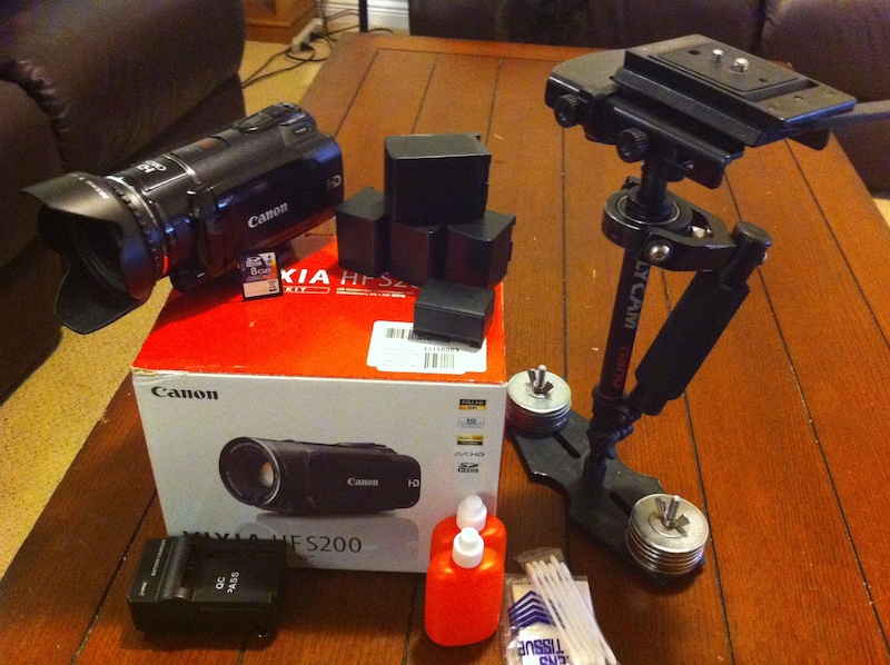 Canon Vixa HF S200 with extras ( + steadycam ) For Sale
