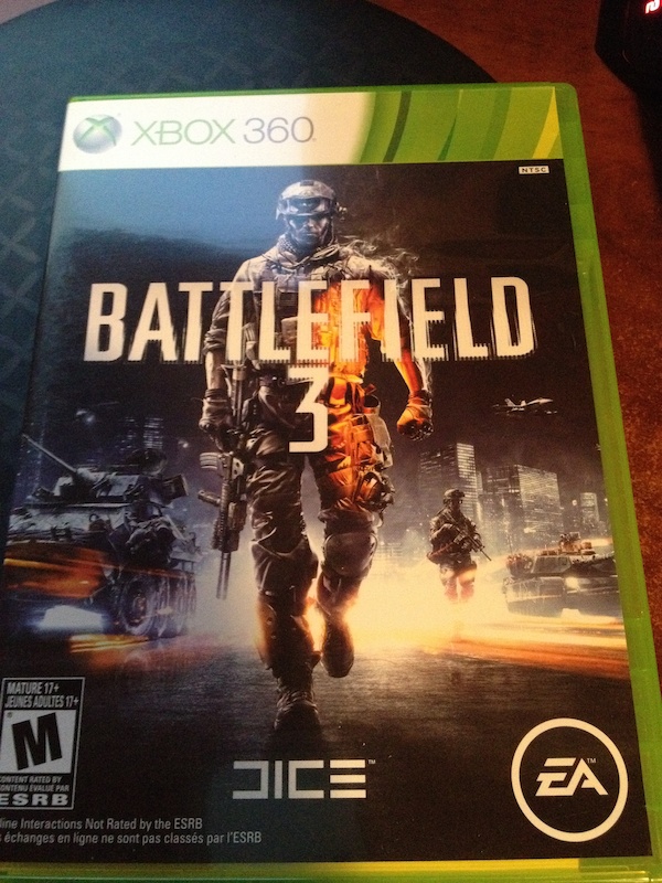 BF3 (Xbox 360) played 4 times. For Sale
