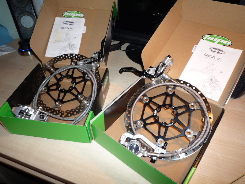 2014 Hope Tech V2 Brakeset 203mm For Sale