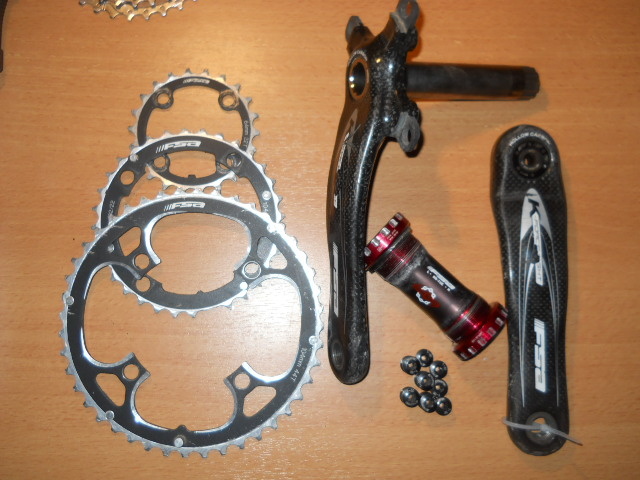 FSA K-FORCE LIGHT CARBON CRANKSET For Sale