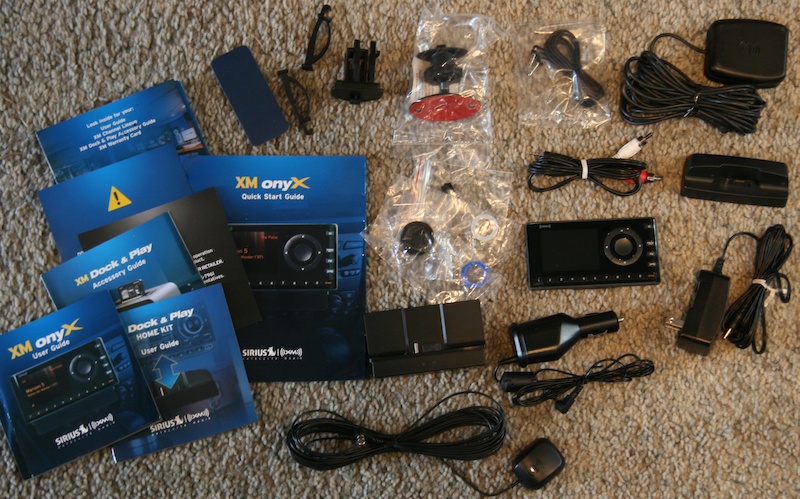 Sirius Onyx XM Satellite Radio w/Vehicle & Home Mounting For Sale