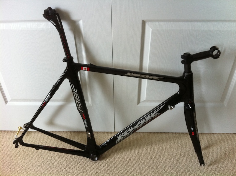 53 cm Look 386i Frame, Fork, seatpost, stem For Sale