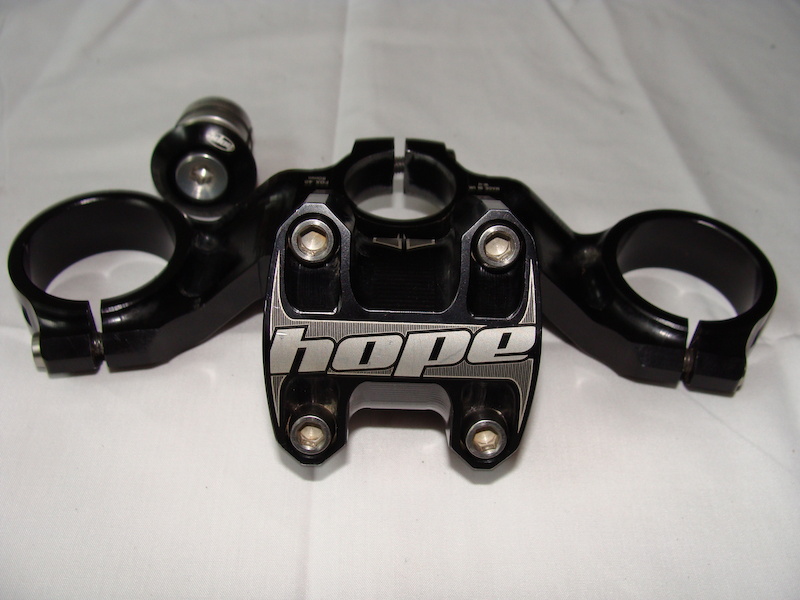 Hope Top Crown & Integrated Stem - Fox 40 Black For Sale