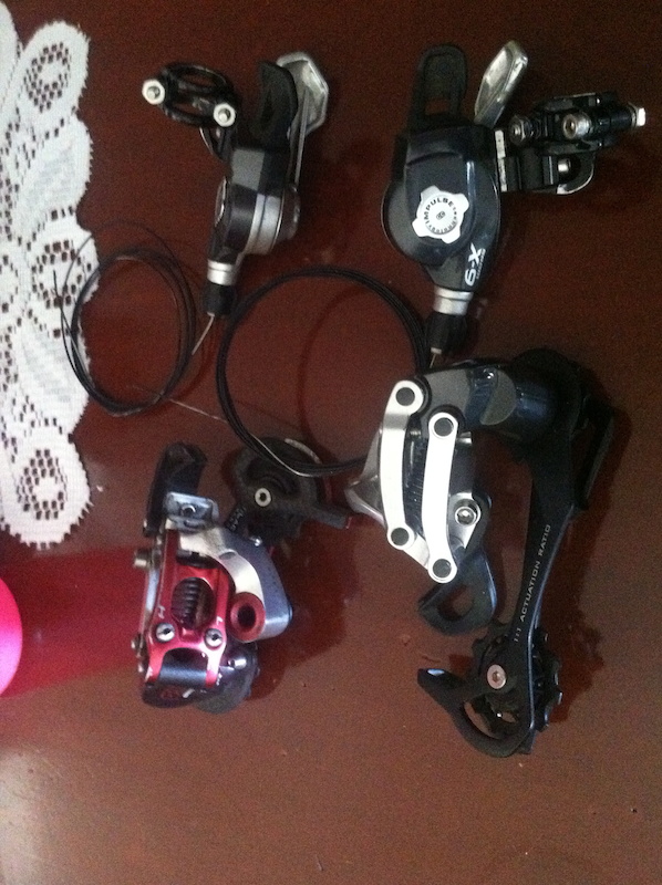 2011 Sram X9 / X0 Shifters Rear Derailleur 9 Speed Drivetrain 2X9 For Sale