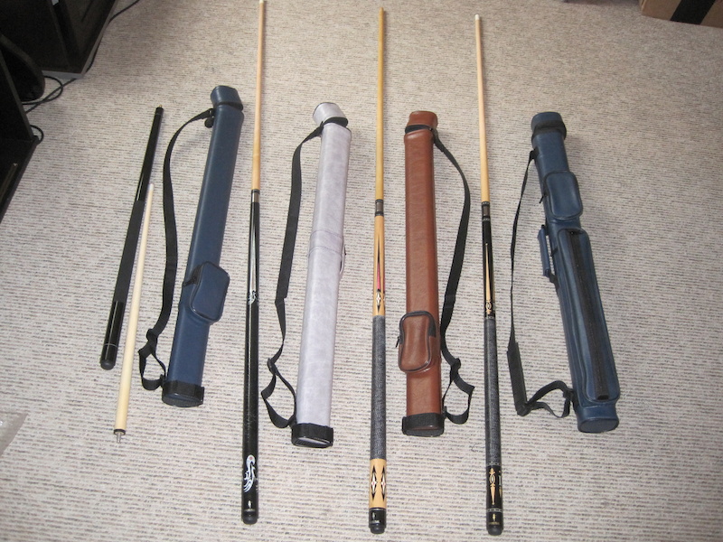 Samurai Pool cue sticks and Casing For Sale